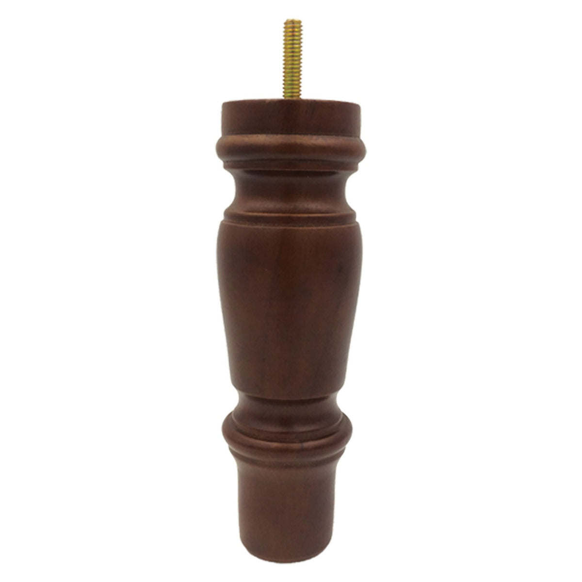 LT7315W Turned Tapered Furniture Legs - Walnut Finish — Ronco Furniture
