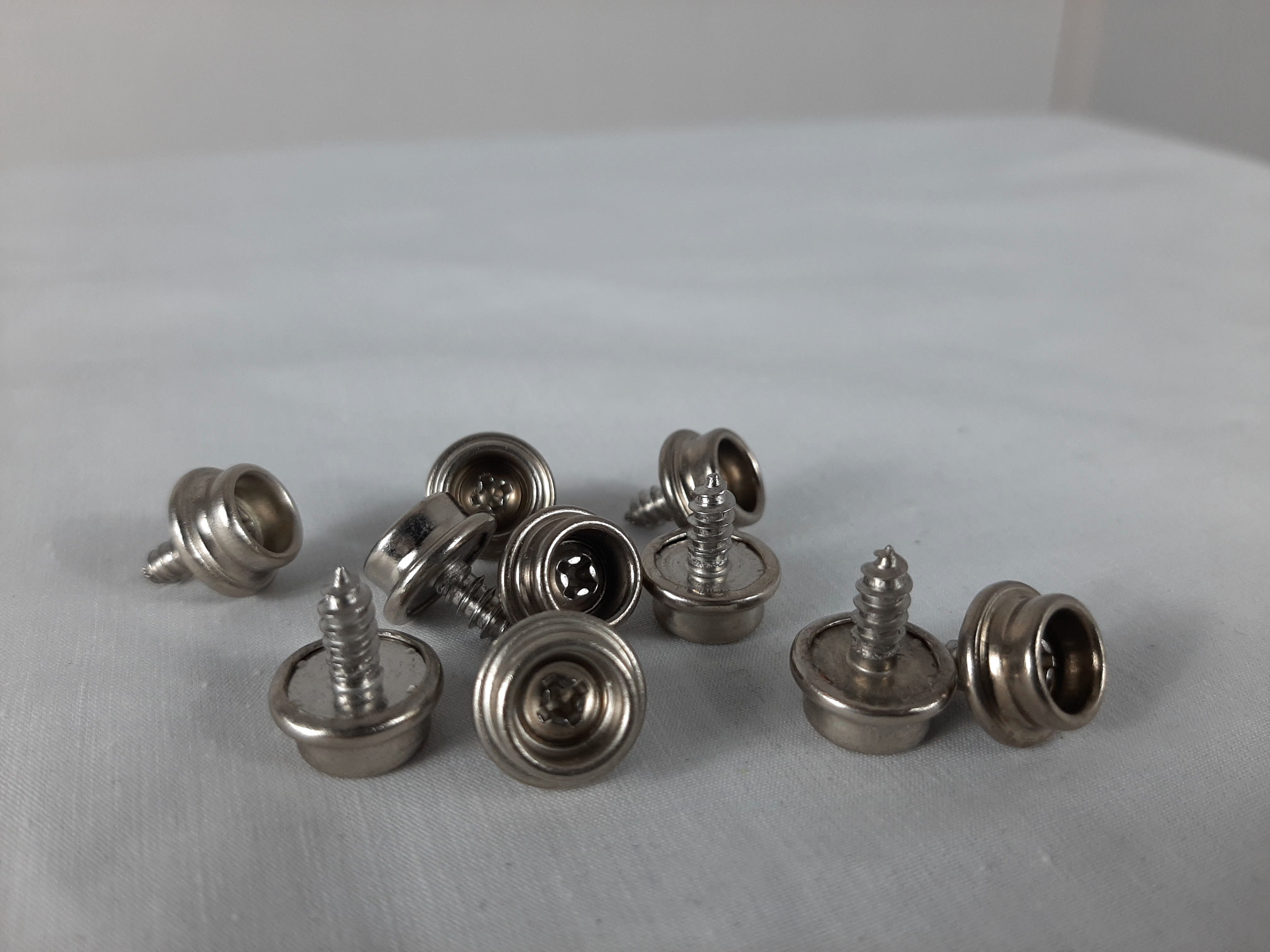 Fasteners (Snaps) Screw Stud Brass Stainless 10369 - 3/8"